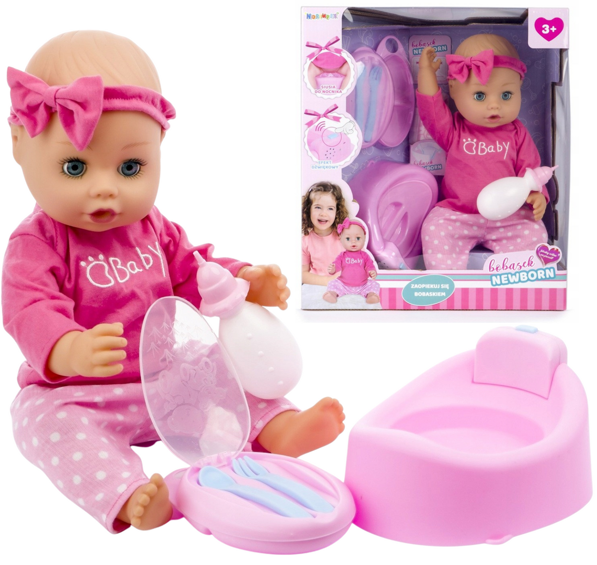 NEW BORN BABY Lalka sikająca bobas bobasek 43cm PL - Kup w Neonn - Twój ...