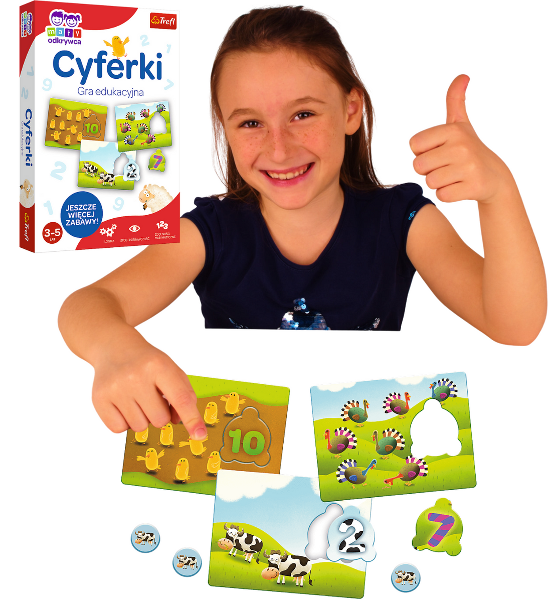 TREFL Cyferki Mały Odkrywca Gra edukacyjna liczby - Kup w Neonn - Twój ...