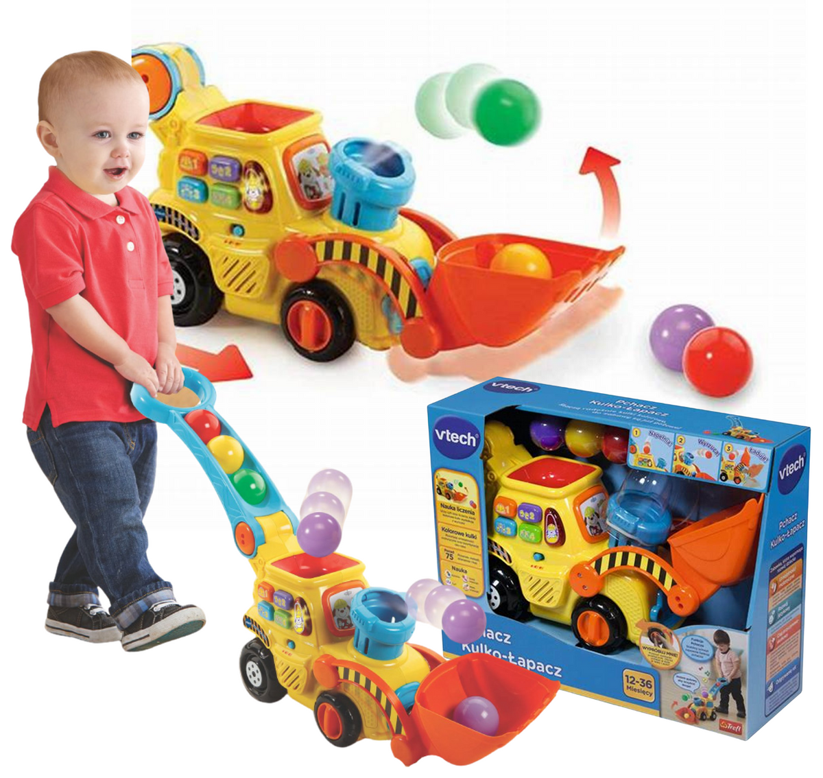 V-Tech chodzik pchacz KULKO- ŁAPACZ koparka sorter - Kup w Neonn - Twój ...